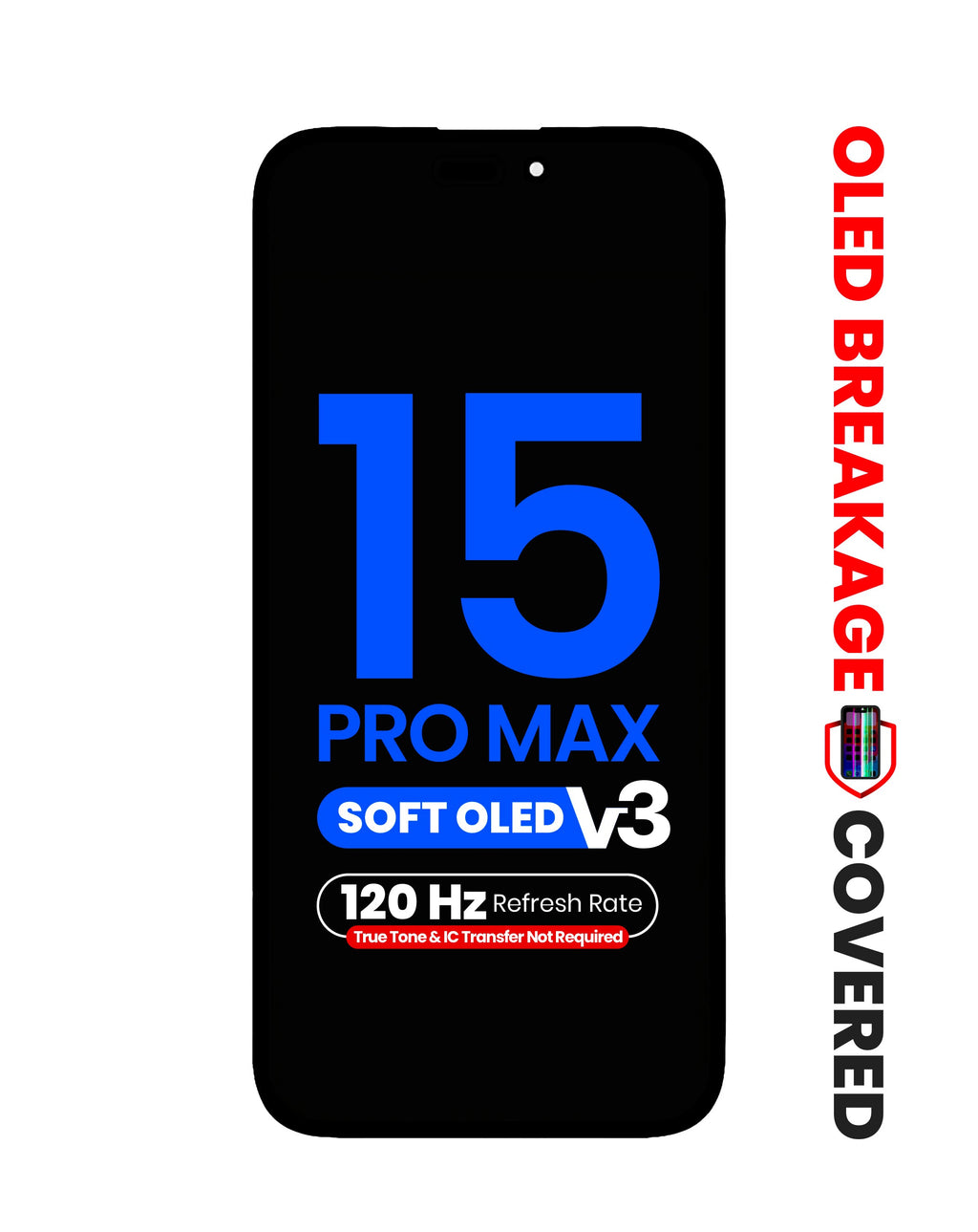 Pantalla para iPhone 15 Pro Max - OLED Suave 120 HZ- No requiere cambi ...