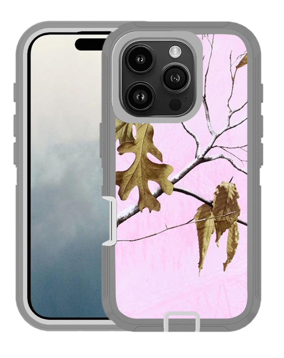 Estuche heavy duty iPhone 16 Pro (CAMO PINK) – Celovendo Xela