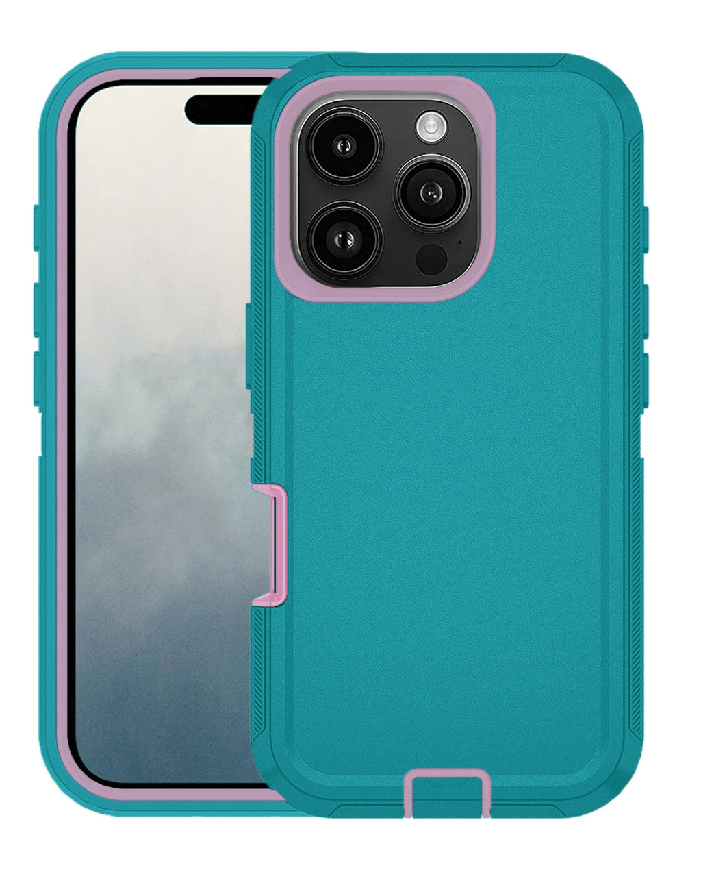 Funda alta resistencia iPhone 16 Pro Max (LIGHTTEAL & PINK) – Celovendo ...