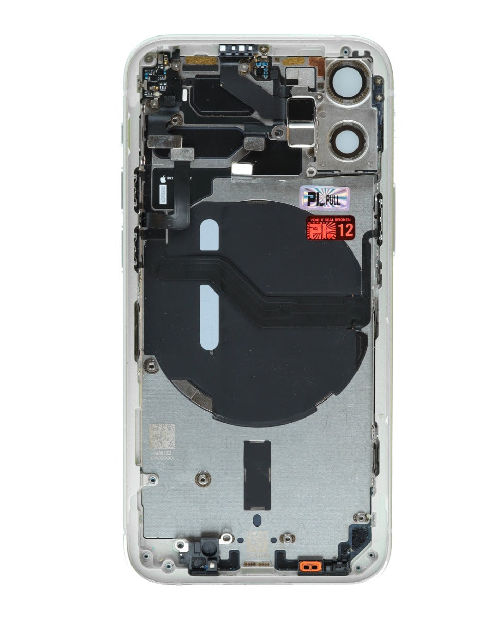 Tapa trasera Blanco con componentes pequenos preinstalados iPhone 12 M ...